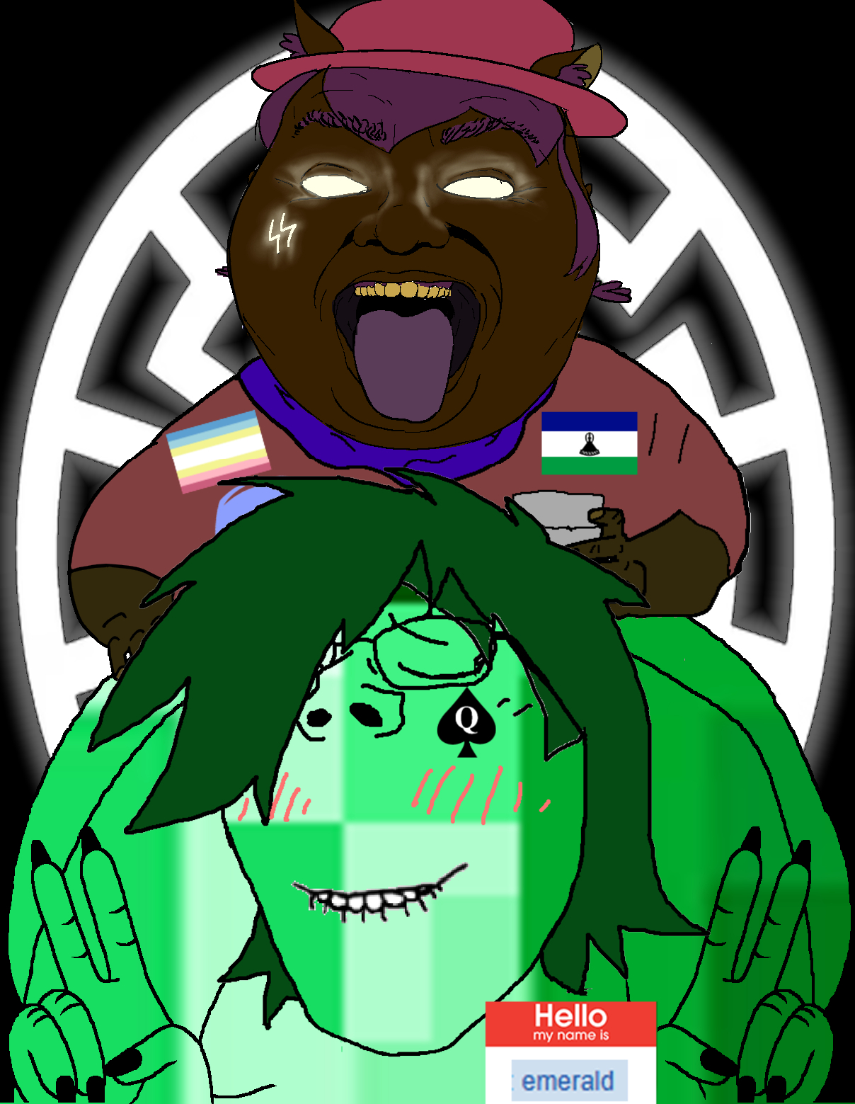 SoyBooru - Post 151474: 2soyjaks bbc blacksun clothes covered_eyes delete_this diddy_ahh_blvd_💀💀 ...